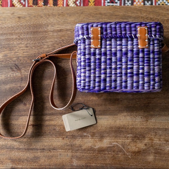 Rachel Comey | Bags | Rachel Comey Purple Straw Lunchbox | Poshmark
